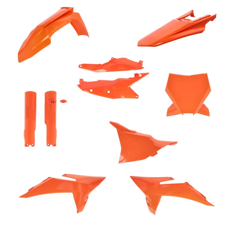 Acerbis 2025 KTM 125-450 SX/ SX-F/XC/XC-F Full Plastic Kit - 16 Orange ...