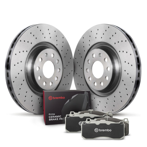 Brembo OE 15-20 Audi A3/2014 Volkswagen Golf Front Disc Brake Kit ...