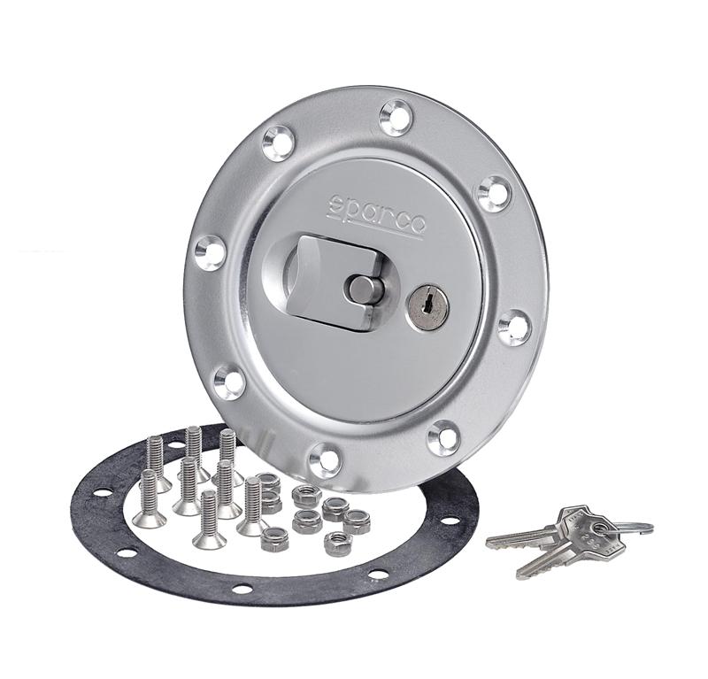 Sparco Fuel Cap Locking Brushed Alum – Warranty Killer Performance