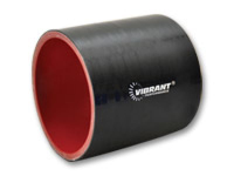 Vibrant 4.25in I.D. x 3in Long Gloss Black Silicone Hose Coupling ...