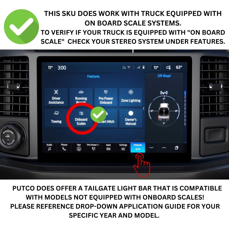 Putco 2021+ Ford F150 w/Factory LED Taillamps & OBS 60in Freedom Blade ...