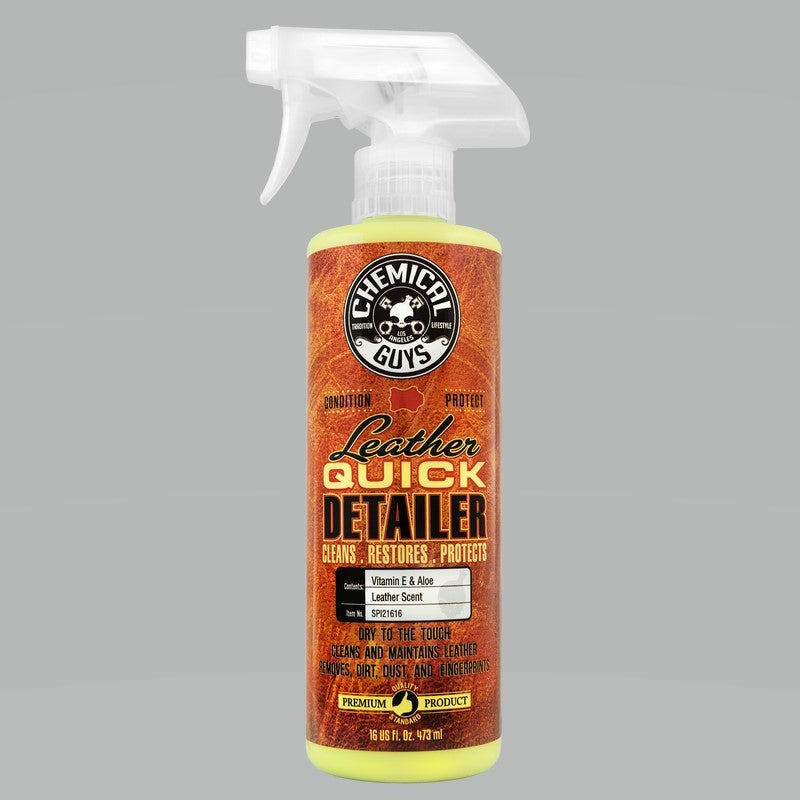 Chemical Guys Leather Quick Detailer Care Spray - Matte Finish - 16oz ...