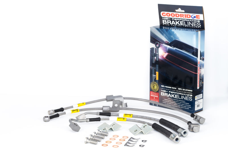 Goodridge 15-17 Ford Mustang GT Stainless Steel Brake Line Kit ...