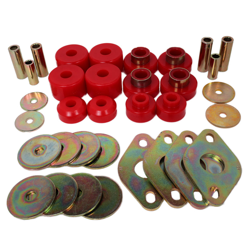 Energy Suspension Body Mount Set-Reg Access & Dbl Cab - Red – Warranty ...