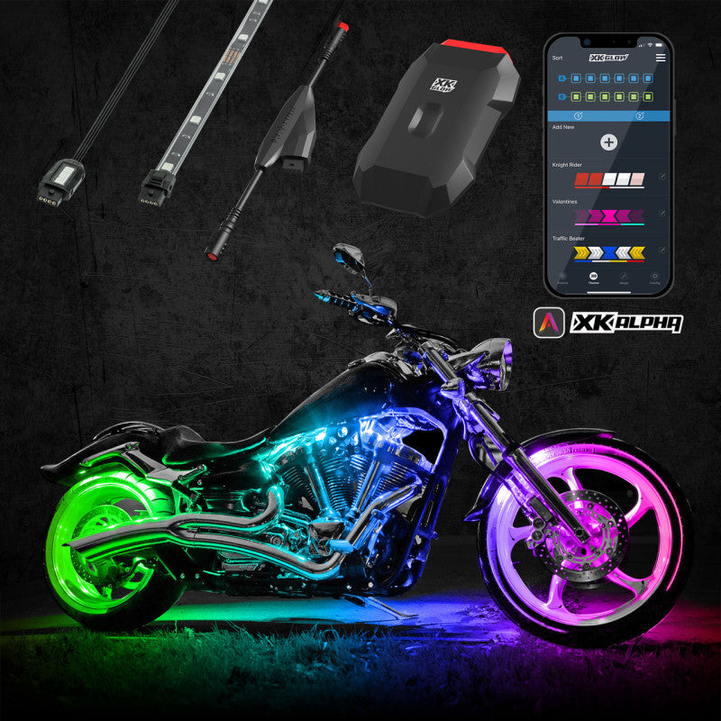 XK Glow XKchrome Advanced App Control LED Whip Light Kit for 4x4 Offro ...