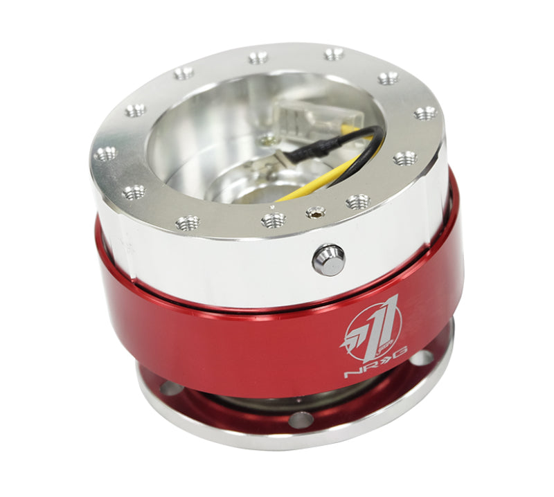 NRG Quick Release - Silver Body/ Red Chrome Ring – Warranty Killer ...