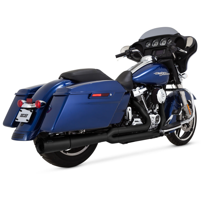 Vance & Hines HD Dresser 17-22 Pro Pipe 2-1 Black PCX Full System Exha ...