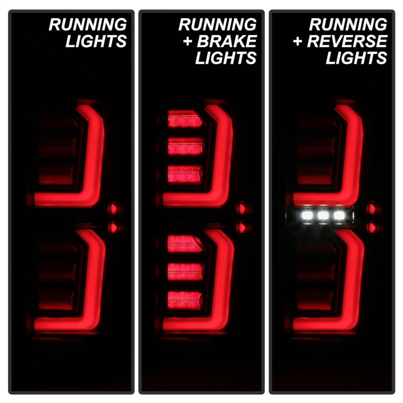 Spyder GMC Sierra 19-20 Incandescent Bulb Model Only LED Tail Lights ...