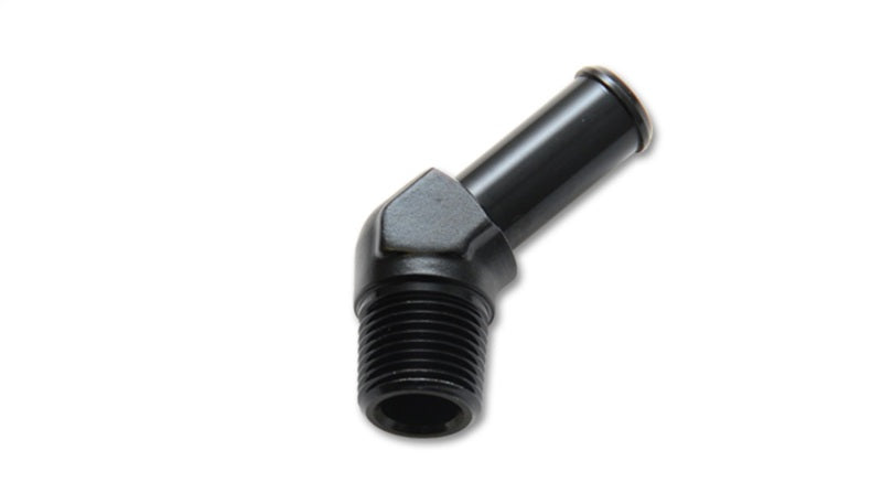 Vibrant 1/2 NPT to 5/8in Barb Straight Fitting 45 Deg Adapter - Alumin ...