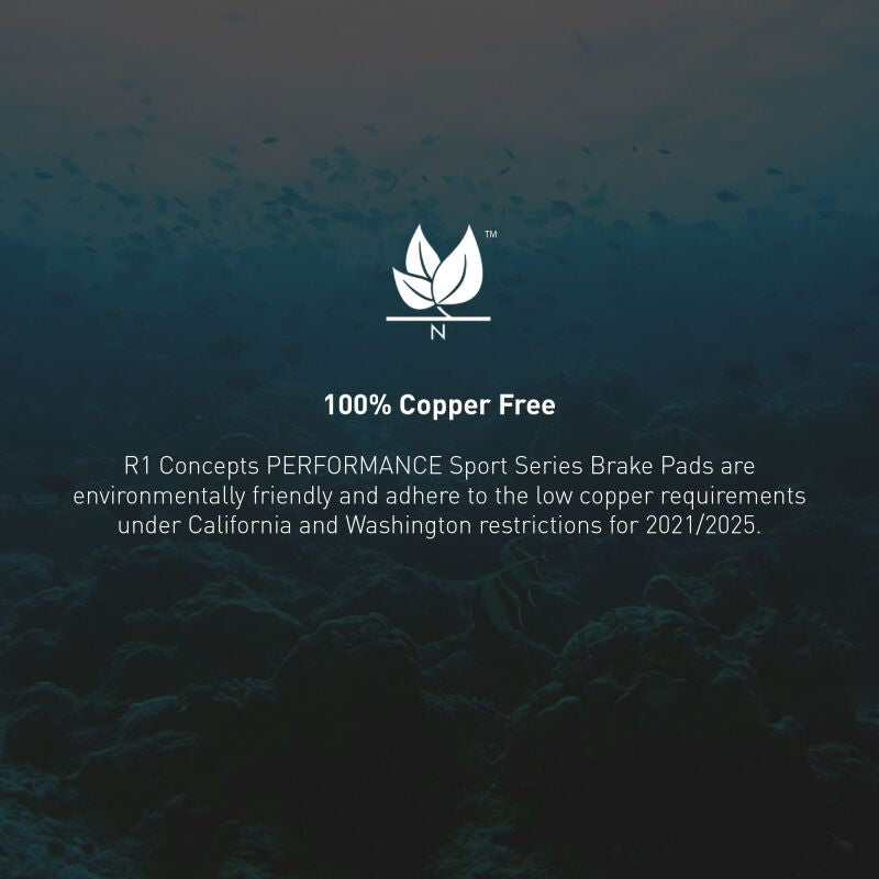 R1 2003-2023 Cadillac BLS (Mexico) Rear R1 Performance Sport Pads & Ha ...