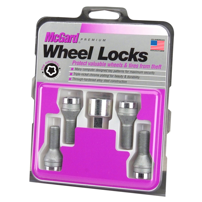 McGard Wheel Lock Bolt Set - 4pk. (Cone Seat) M12X1.25 / 17mm Hex / 22 ...