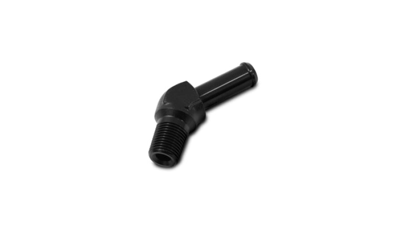 Vibrant 1/2 NPT to 5/8in Barb Straight Fitting 45 Deg Adapter - Alumin ...