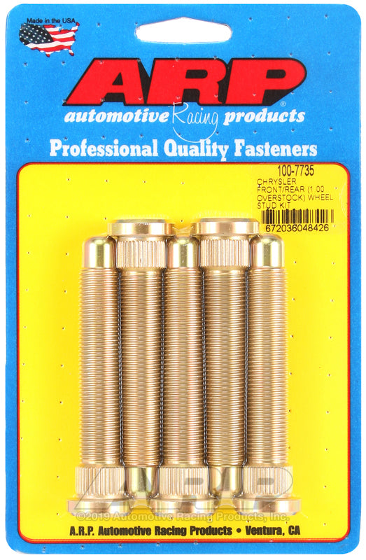 ARP Chrysler Front / Rear M14 1.000 Over Stock Wheel Stud Kit ...