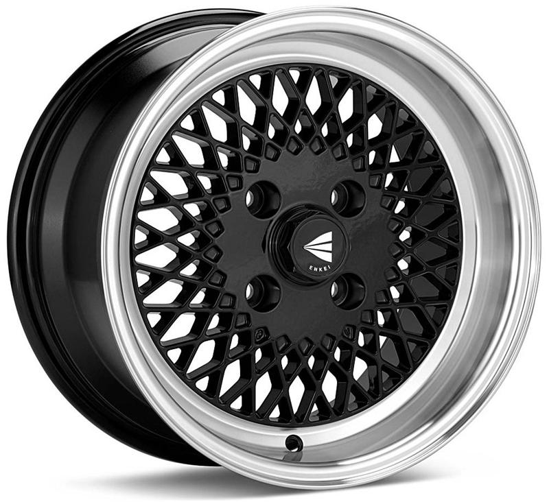 Enkei92 Classic Line 15x7 38mm Offset 5x114.3 Bolt Pattern Black Wheel ...