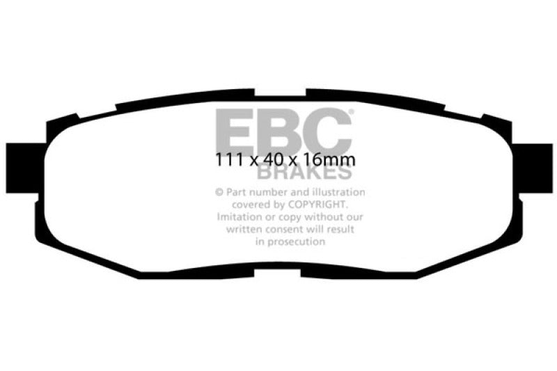 EBC 12+ Scion FR-S 2 Ultimax2 Rear Brake Pads – Warranty Killer Performance