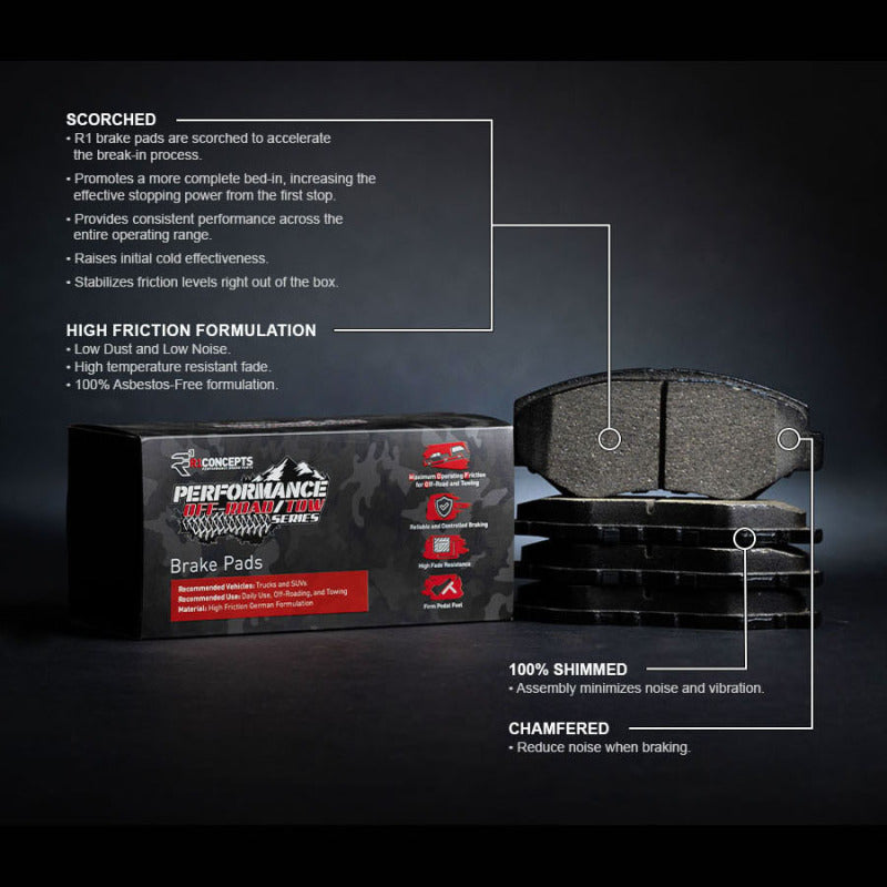 R1 2022-2025 Lexus GX550 Front Performance Off-Road/Tow Brake Pads & H ...