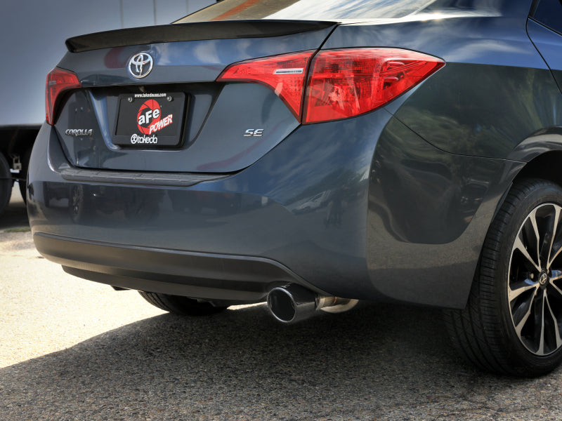 aFe 14-19 Toyota Corolla 1.8L Takeda 2.5in 304SS Axle-Back Exhaust w ...