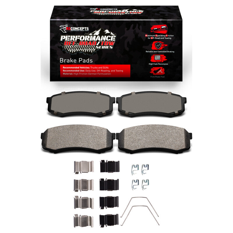 R1 1993-2024 Lexus GX460 Rear Performance Off-Road/Tow Brake Pads & Ha ...