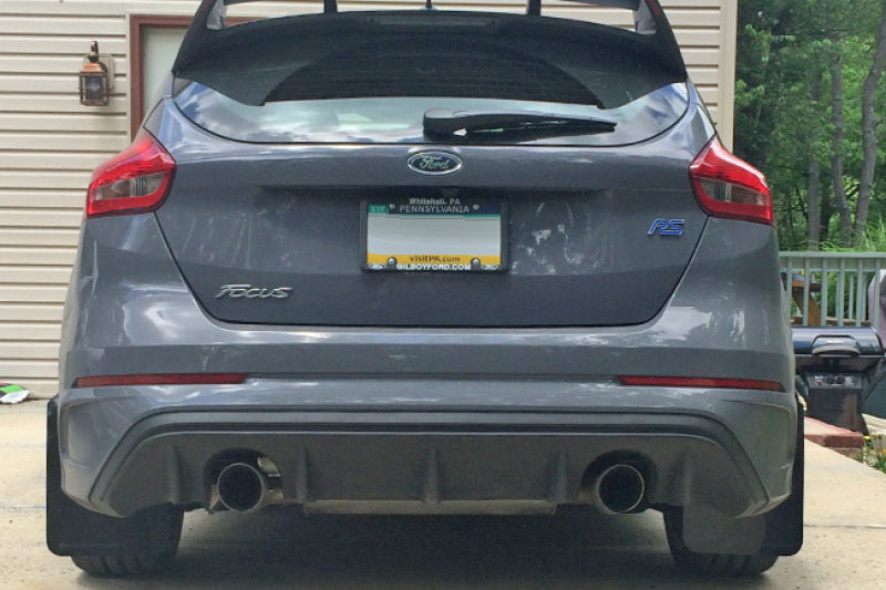 Rally Armor 12-19 Ford Focus ST / 16-19 RS Black Mud Flap w/Blue Logo ...