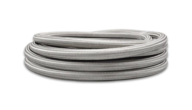 Vibrant SS Braided Flex Hose with PTFE Liner -8 AN (5 foot roll ...